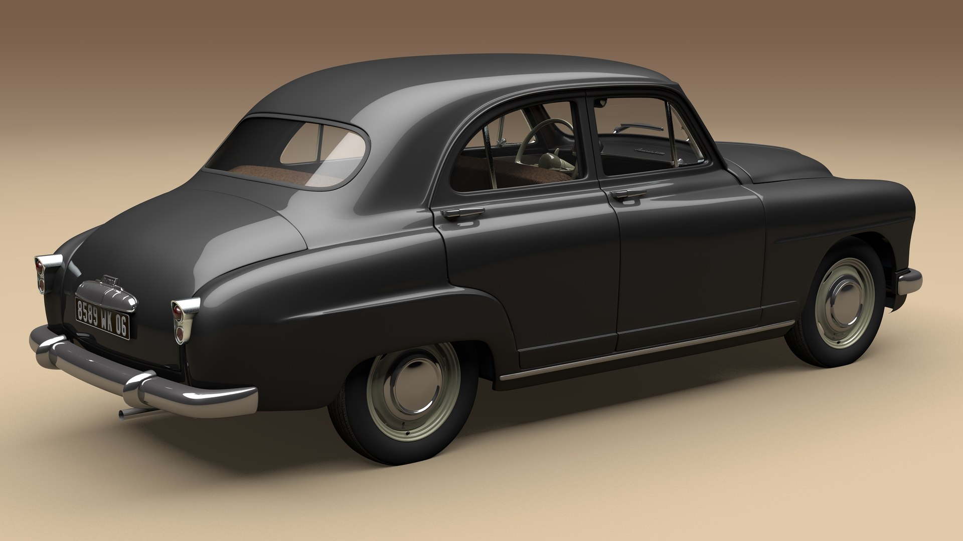 3D Aronde 1952 Simca Model - TurboSquid 1418107