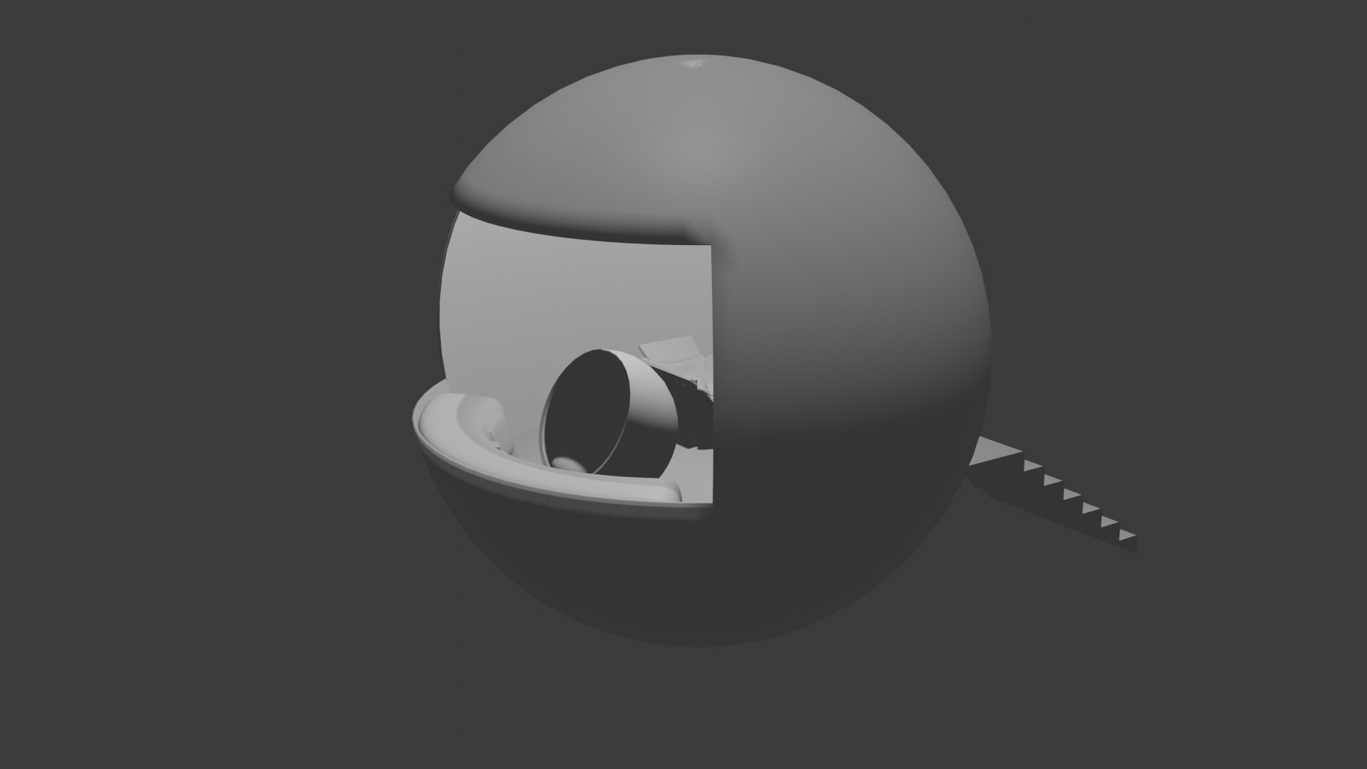 3D Sphere Room And Furnishing - TurboSquid 2221840