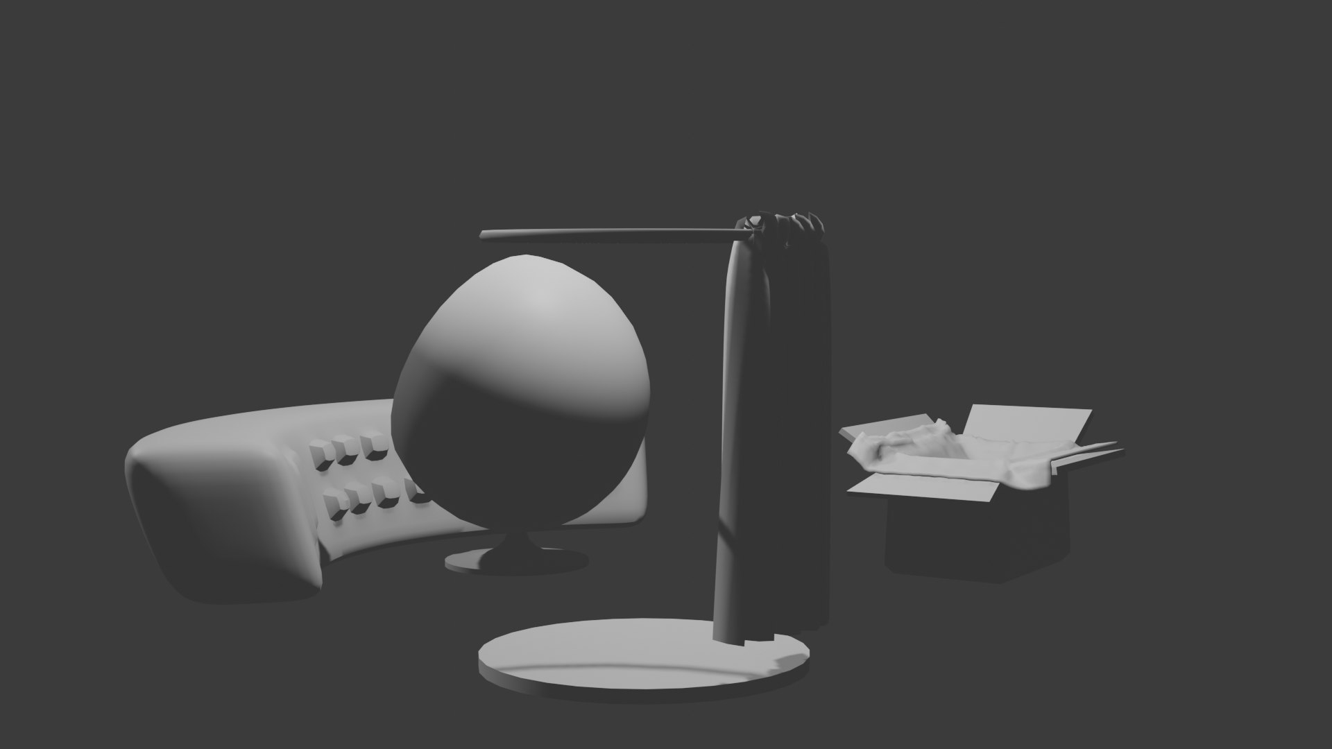 3D Sphere Room And Furnishing - TurboSquid 2221840