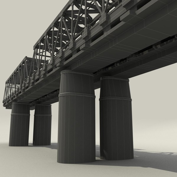 railway bridge 3d model