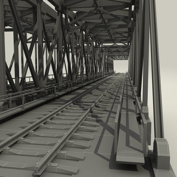 railway bridge 3d model