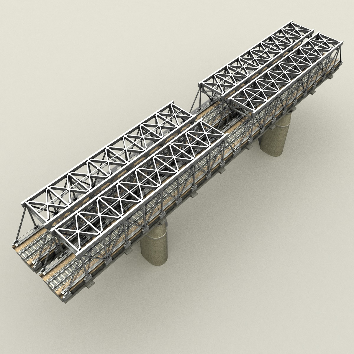 railway bridge 3d model