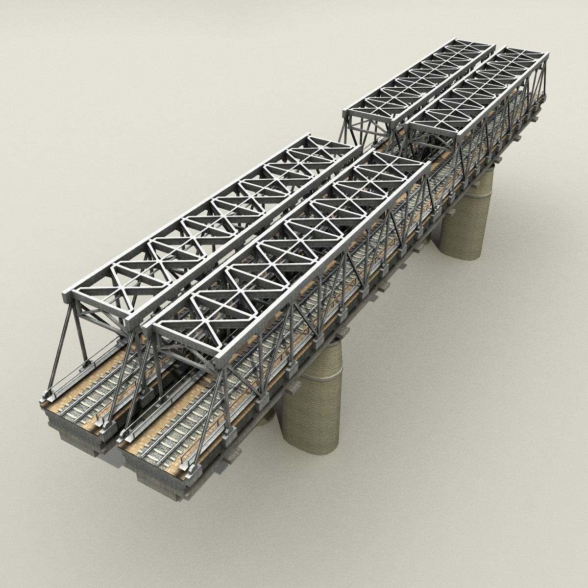 railway bridge 3d model