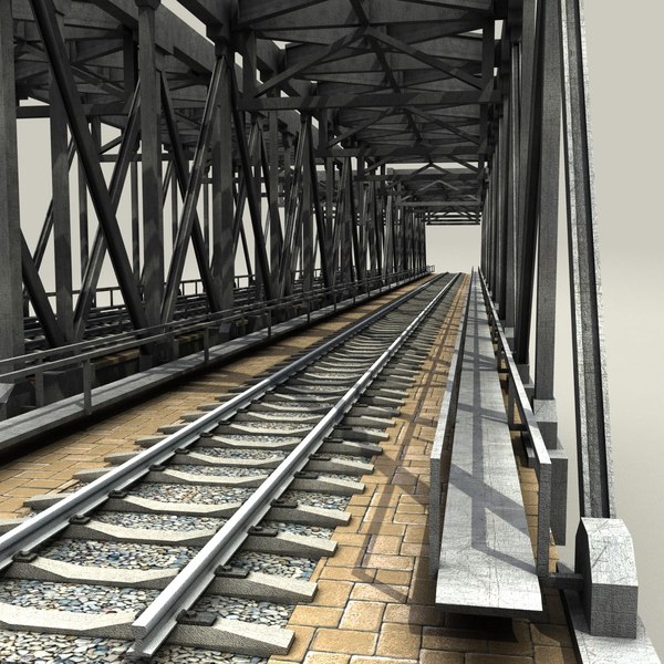 railway bridge 3d model