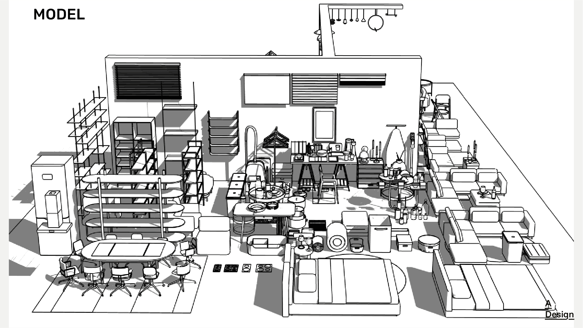 Modelo 3d Conjunto De Muebles De Lujo Pack De Familias Revit