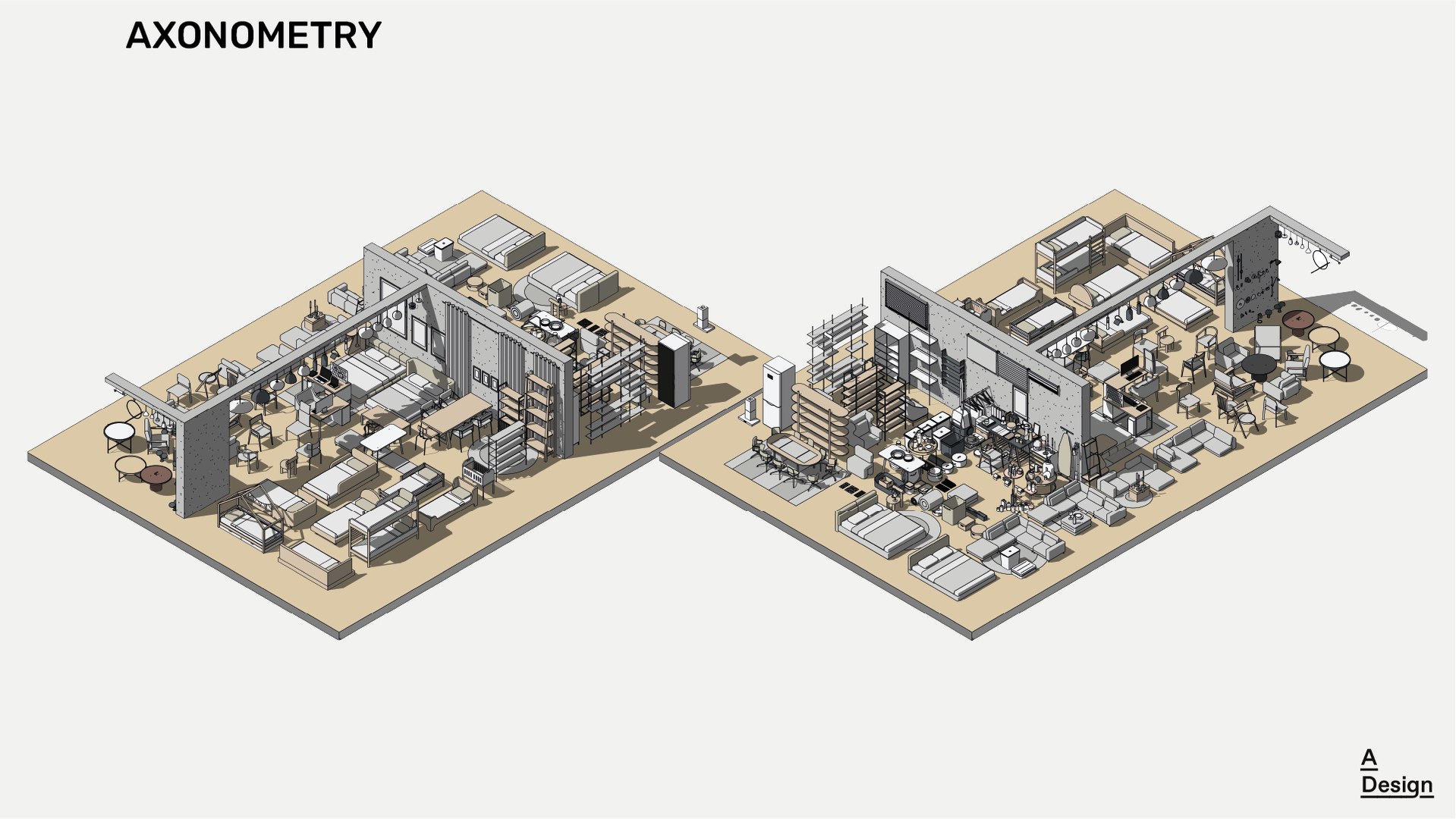 Set Of Luxury Furniture - Pack Of Revit Families 3D Model - TurboSquid 2151453