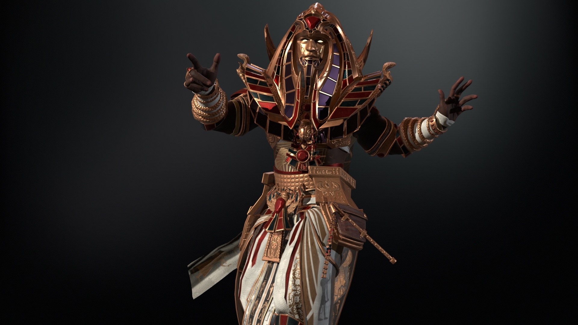 3D Pharaoh Model - TurboSquid 2289770