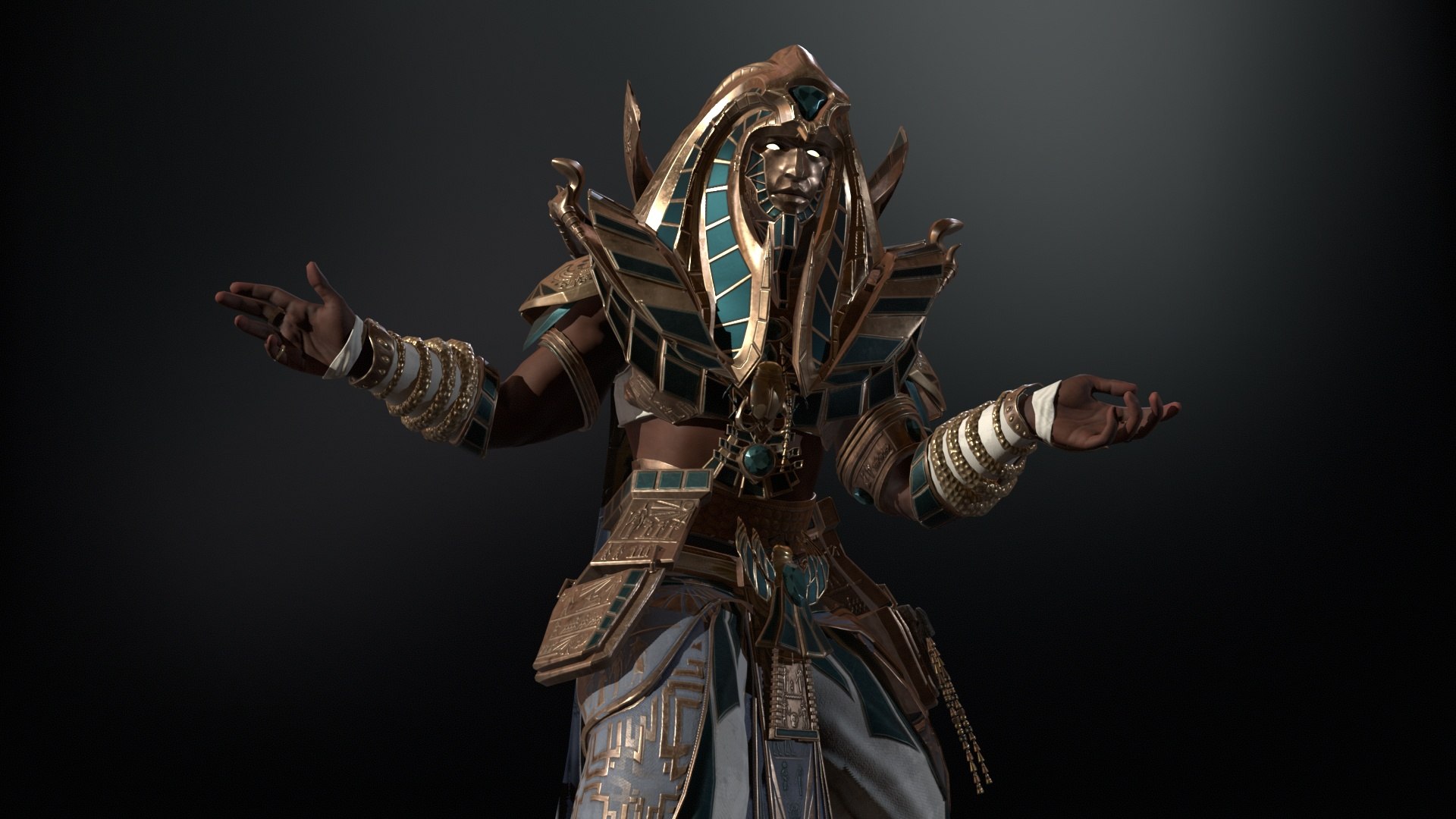 3D Pharaoh Model - TurboSquid 2289770