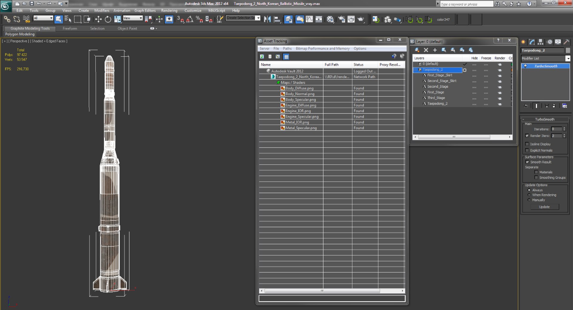3D taepodong 2 north korean model - TurboSquid 1253419