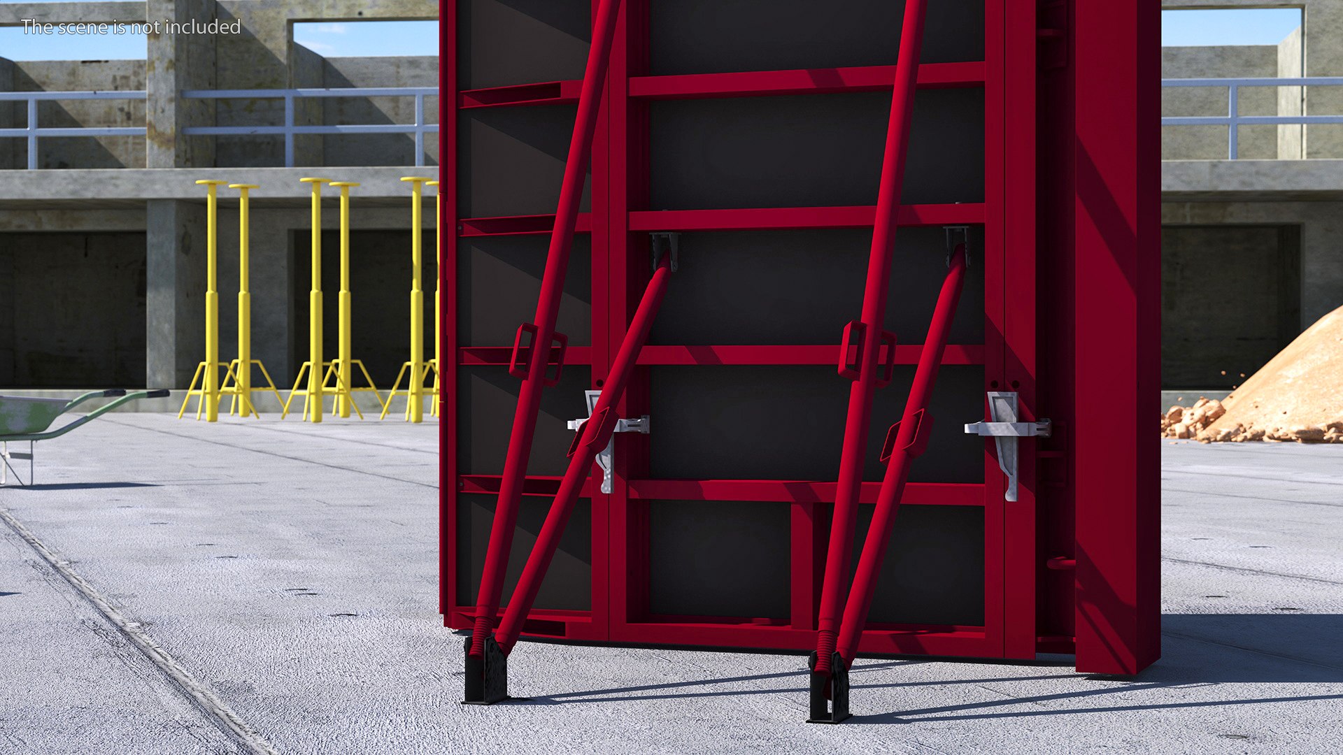 Construction Shuttering Red 3D Model - TurboSquid 2065190