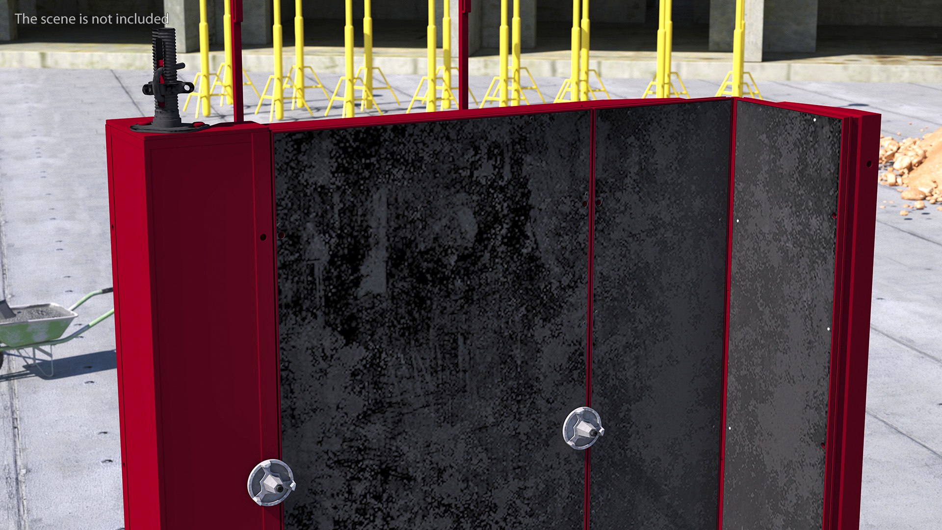 Construction Shuttering Red 3D Model - TurboSquid 2065190