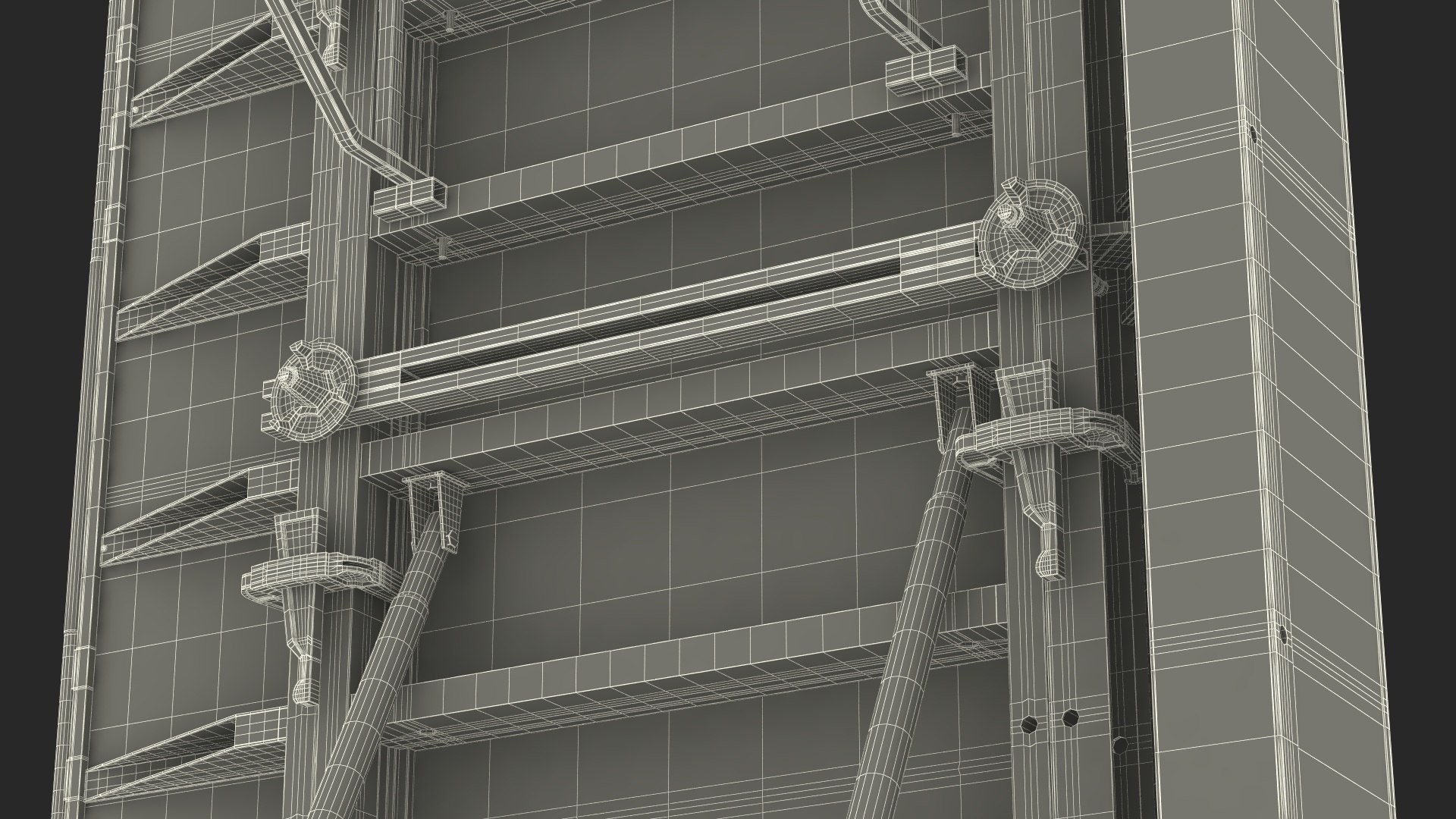 Construction Shuttering Red 3D Model - TurboSquid 2065190