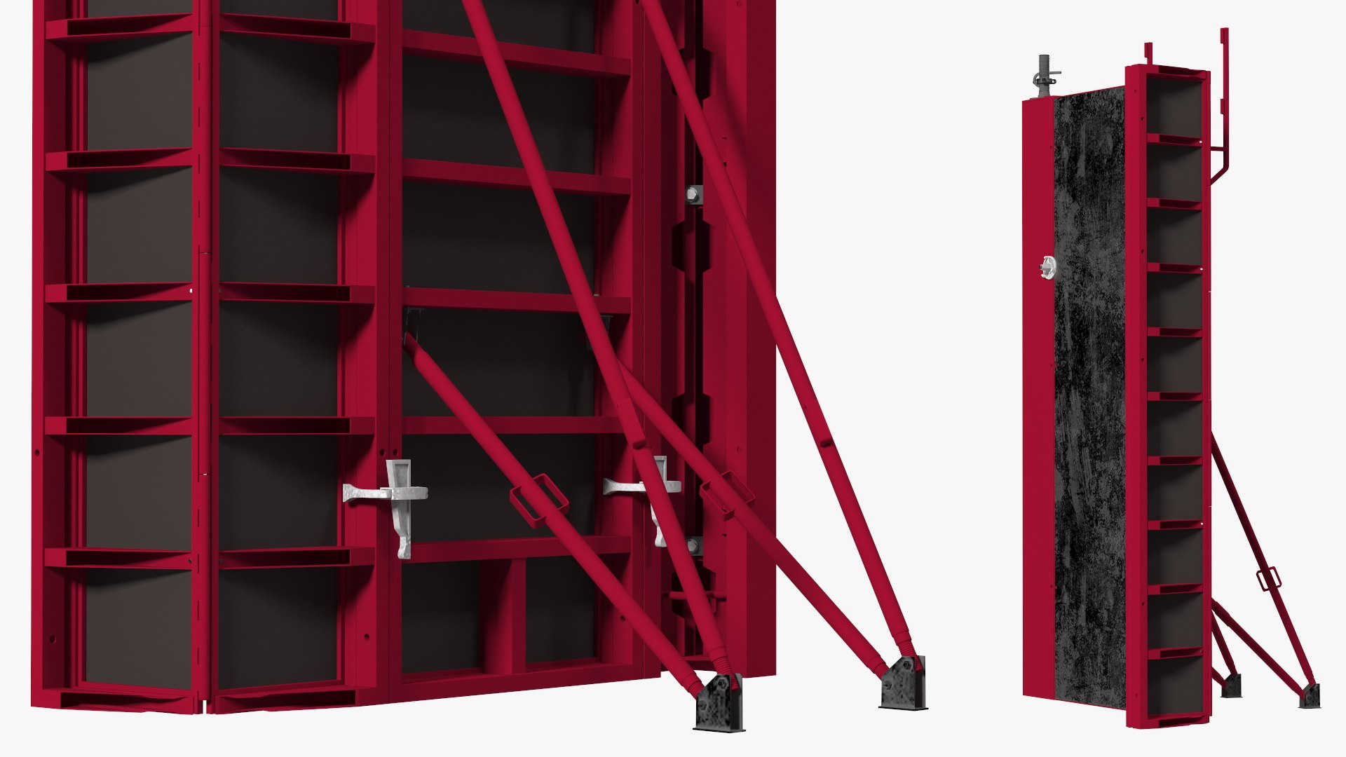 Construction Shuttering Red 3D Model - TurboSquid 2065190