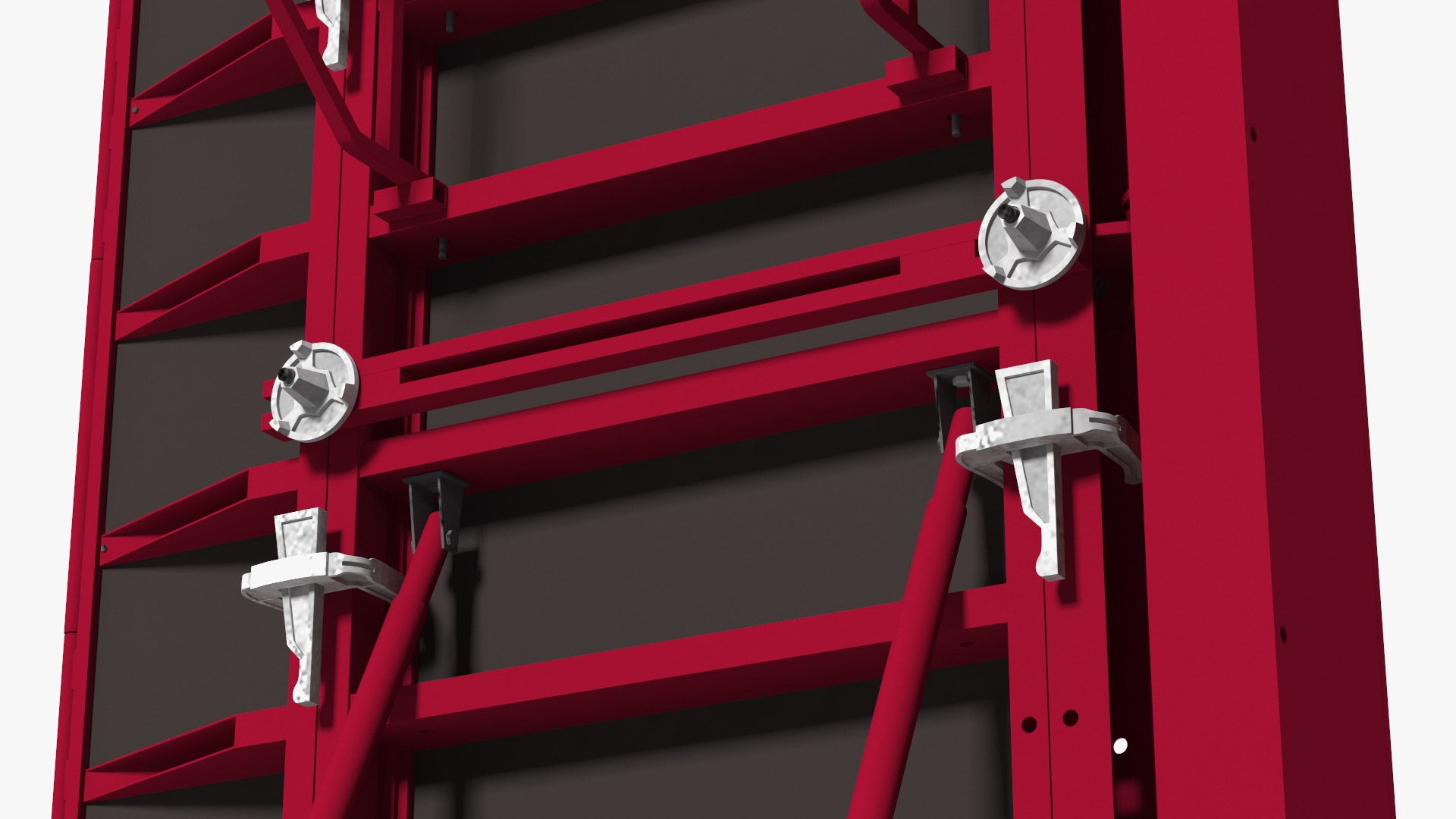 Construction Shuttering Red 3D Model - TurboSquid 2065190