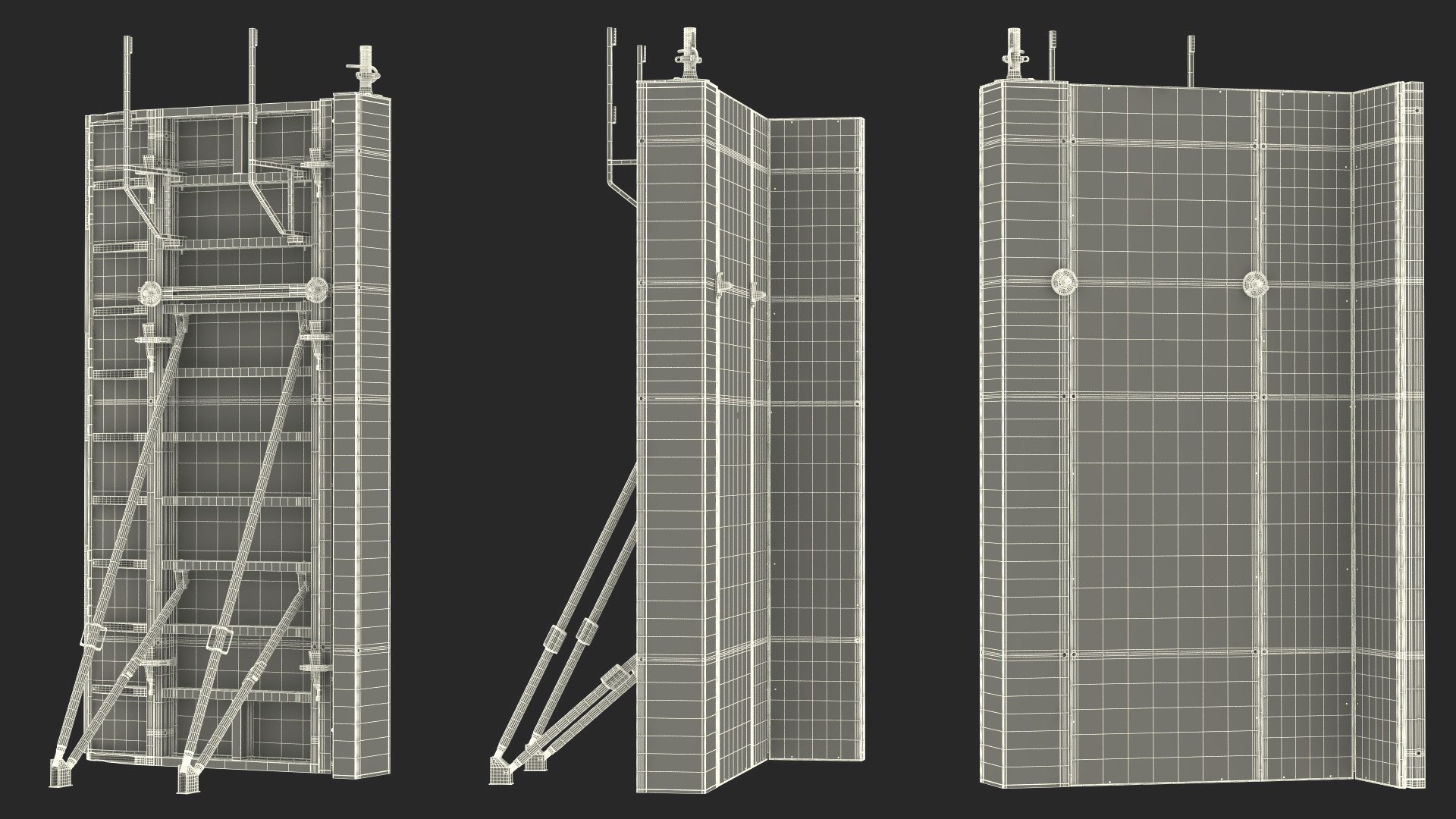 Construction Shuttering Red 3D Model - TurboSquid 2065190