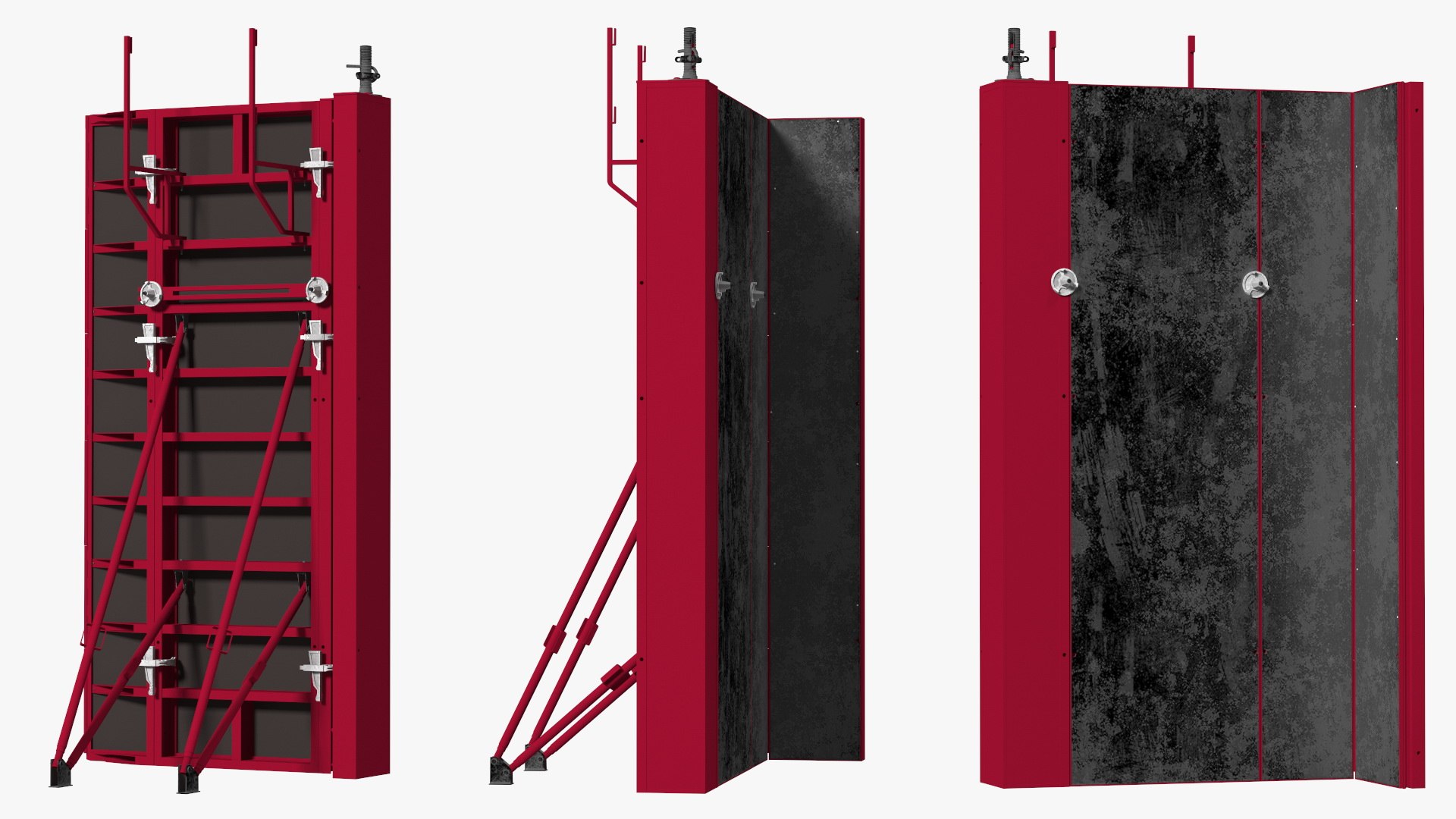 Construction Shuttering Red 3D Model - TurboSquid 2065190