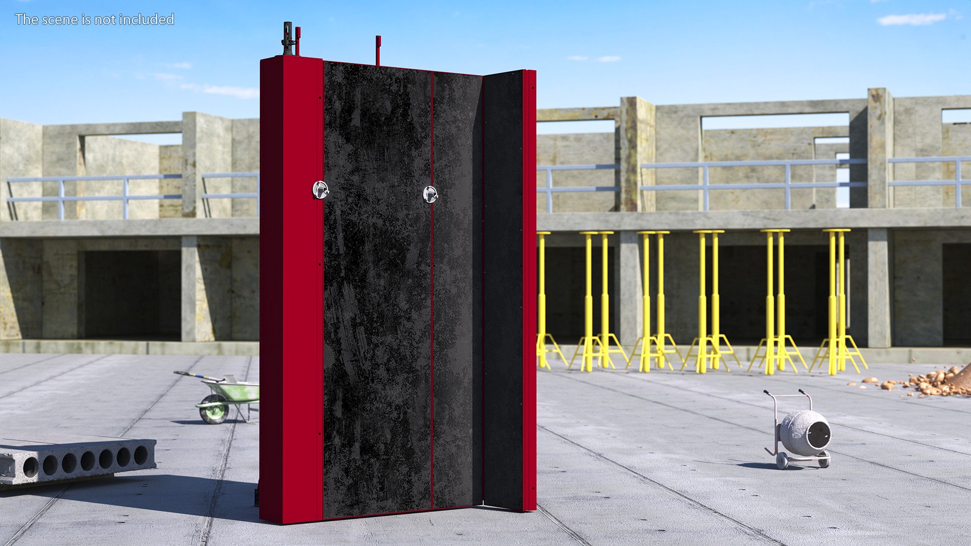 Construction Shuttering Red 3D Model - TurboSquid 2065190