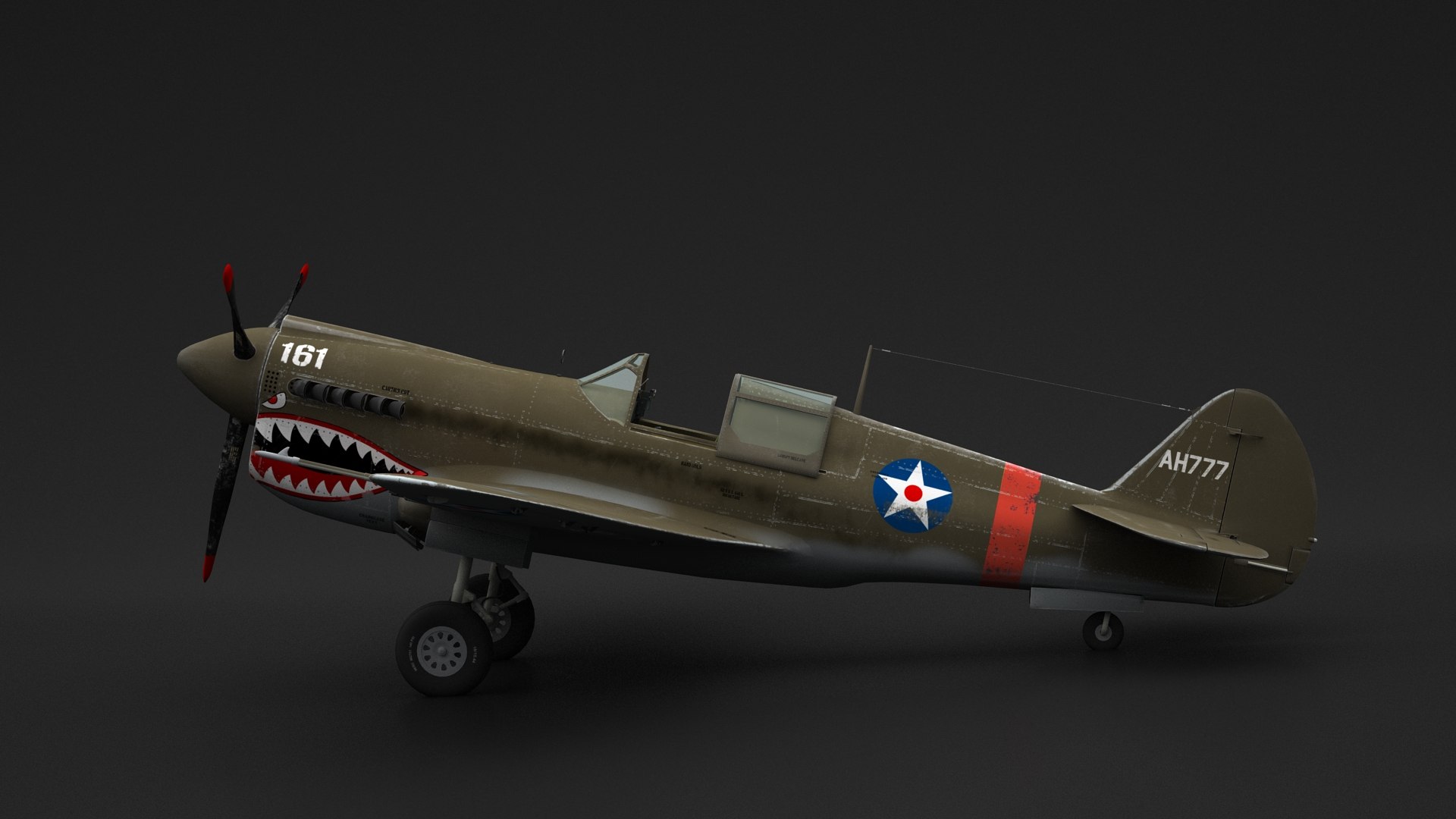 3D Model Curtiss P-40 Warhawk - TurboSquid 2011579