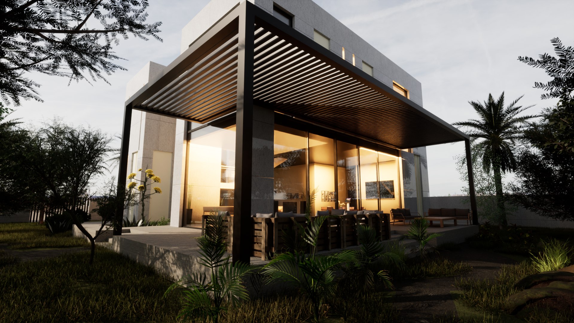 3D Revit Modern Villa Design - TurboSquid 2036971