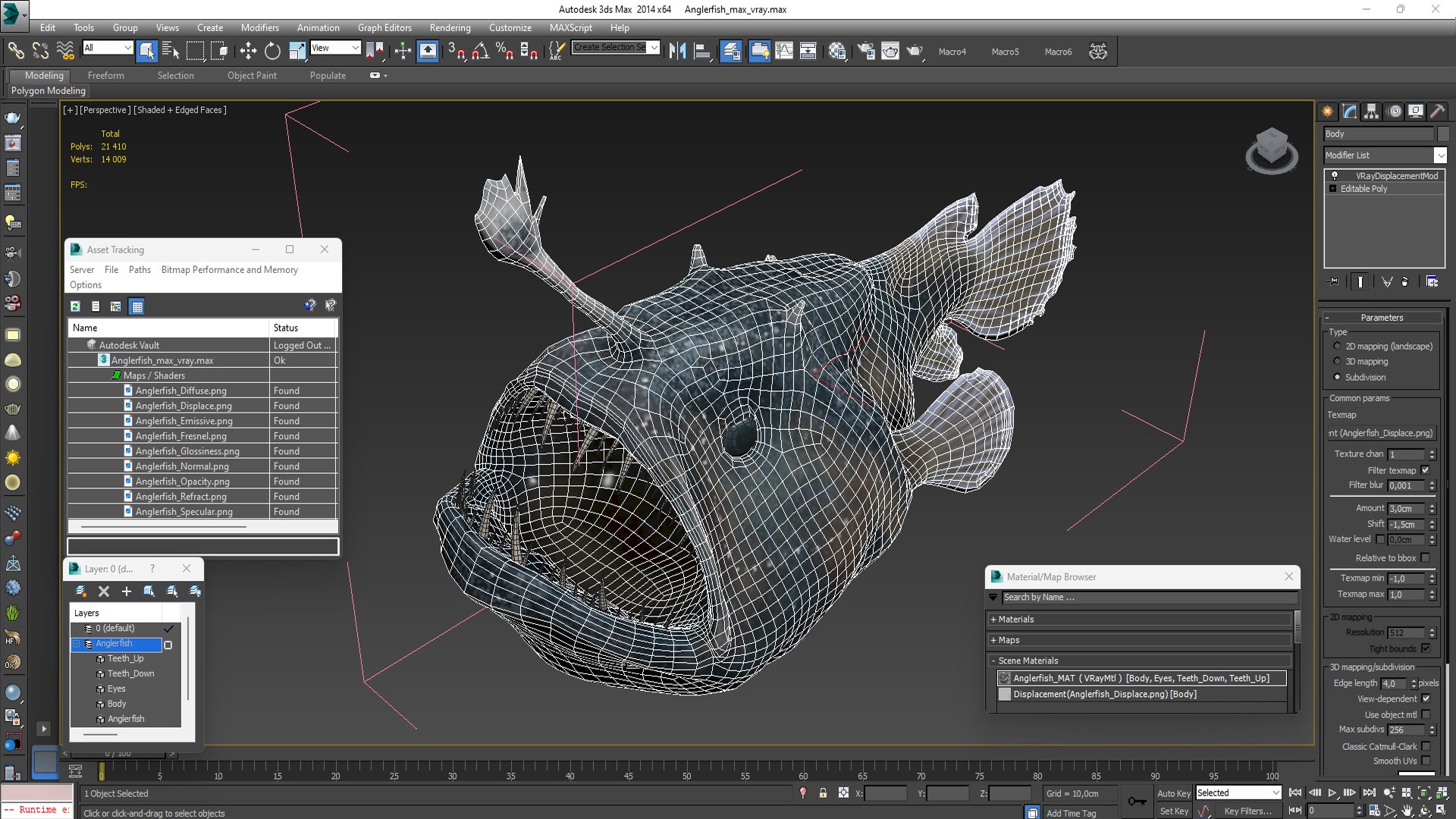 3D Anglerfish Model - TurboSquid 2241835