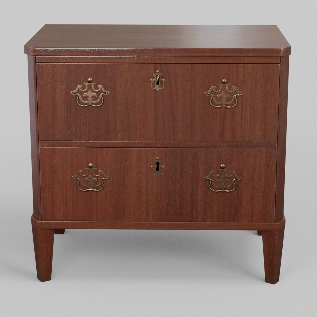 Classic chest drawers england 3D model - TurboSquid 1251583