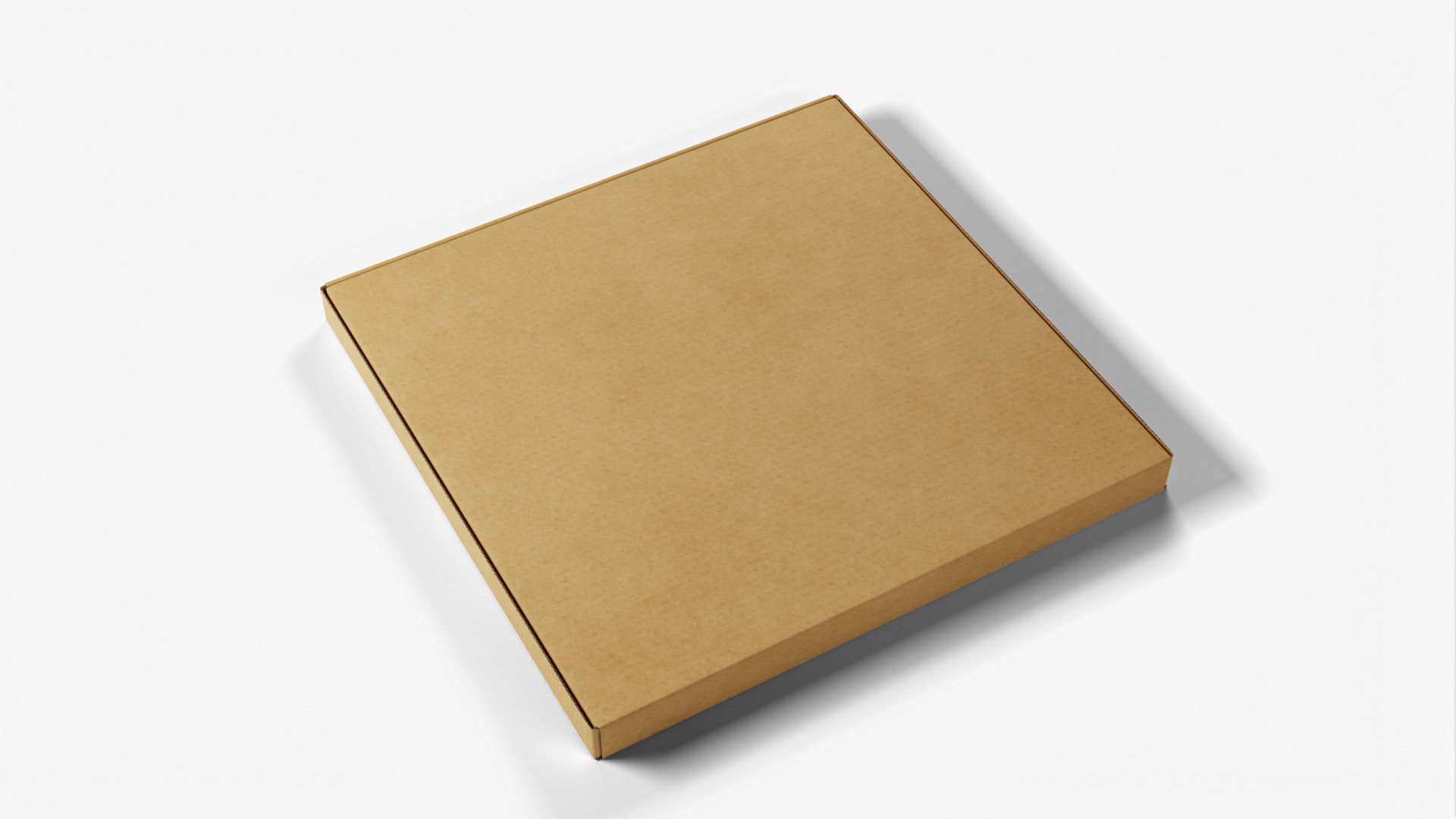 8-inch Pizza Boxes Kraft Paper Mockup model - TurboSquid 1977957