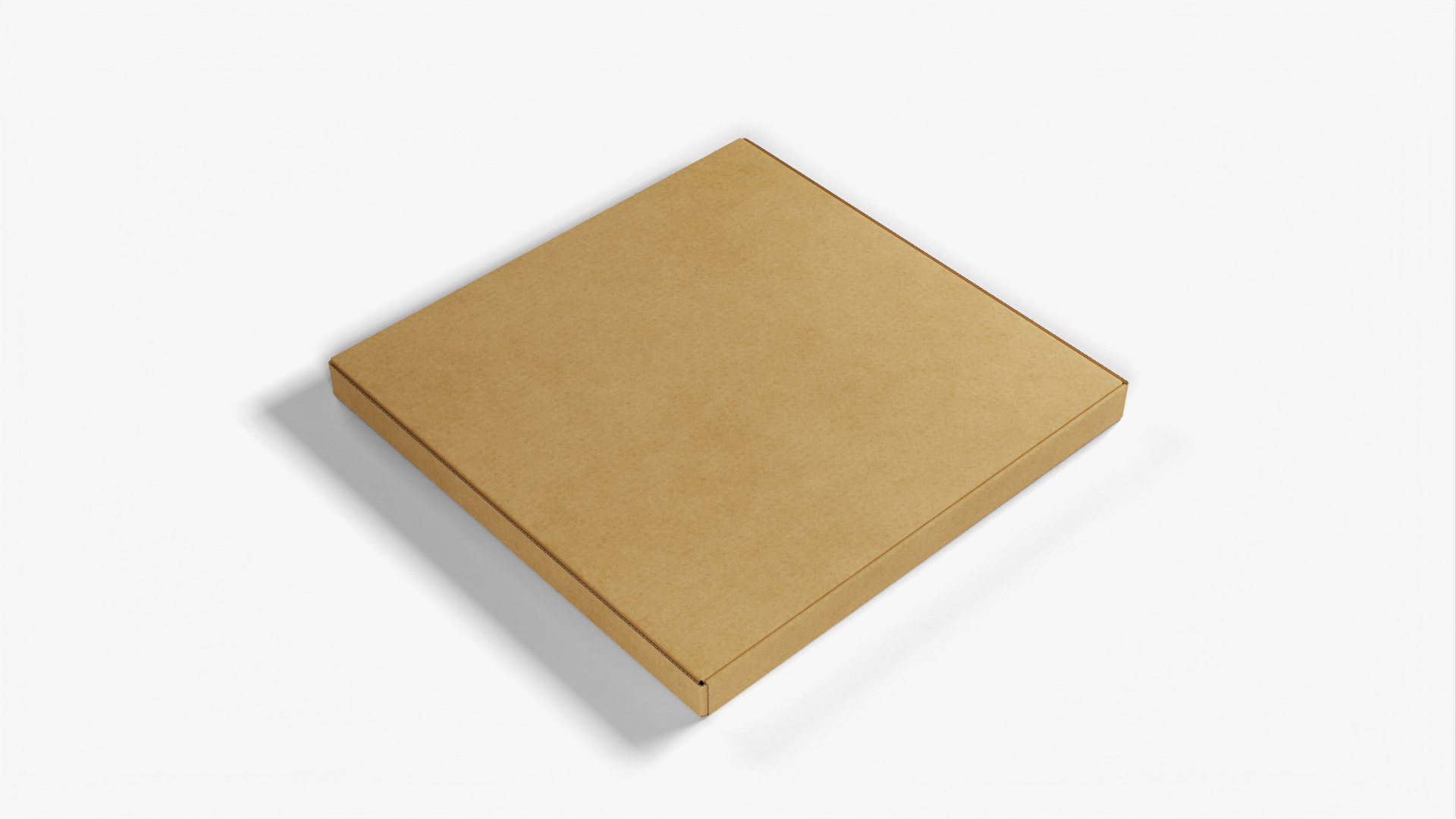 8-inch Pizza Boxes Kraft Paper Mockup model - TurboSquid 1977957