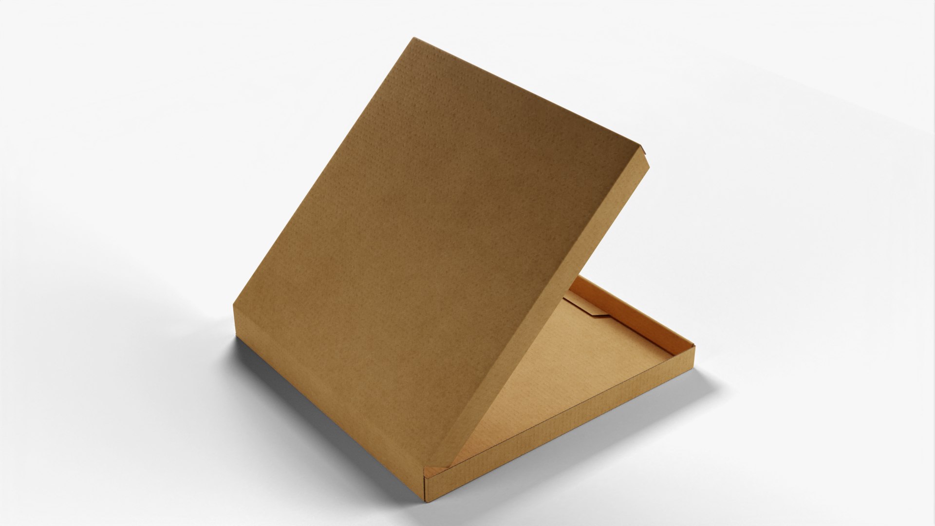 8-inch Pizza Boxes Kraft Paper Mockup model - TurboSquid 1977957