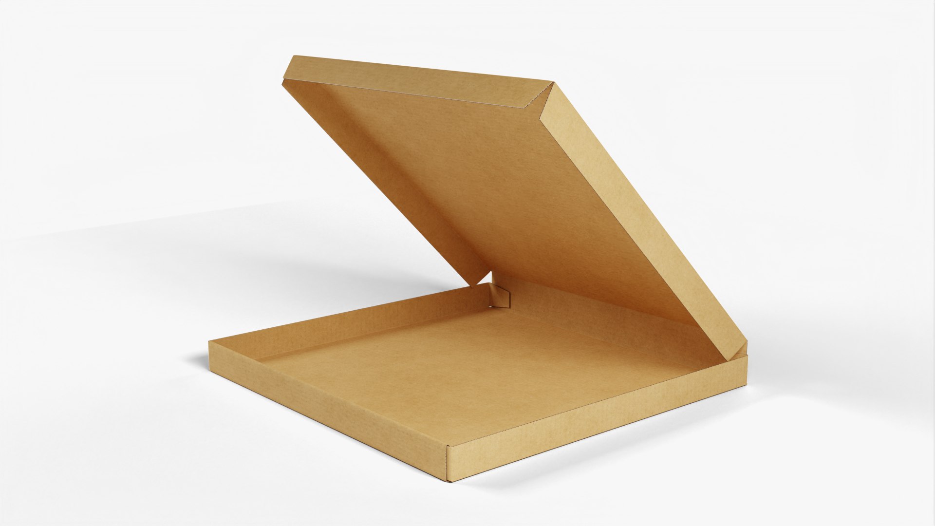 8-inch Pizza Boxes Kraft Paper Mockup model - TurboSquid 1977957