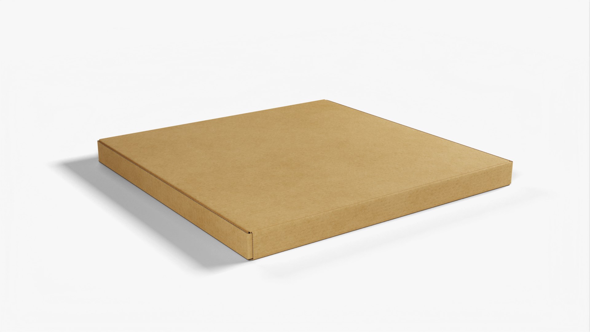 8-inch Pizza Boxes Kraft Paper Mockup model - TurboSquid 1977957