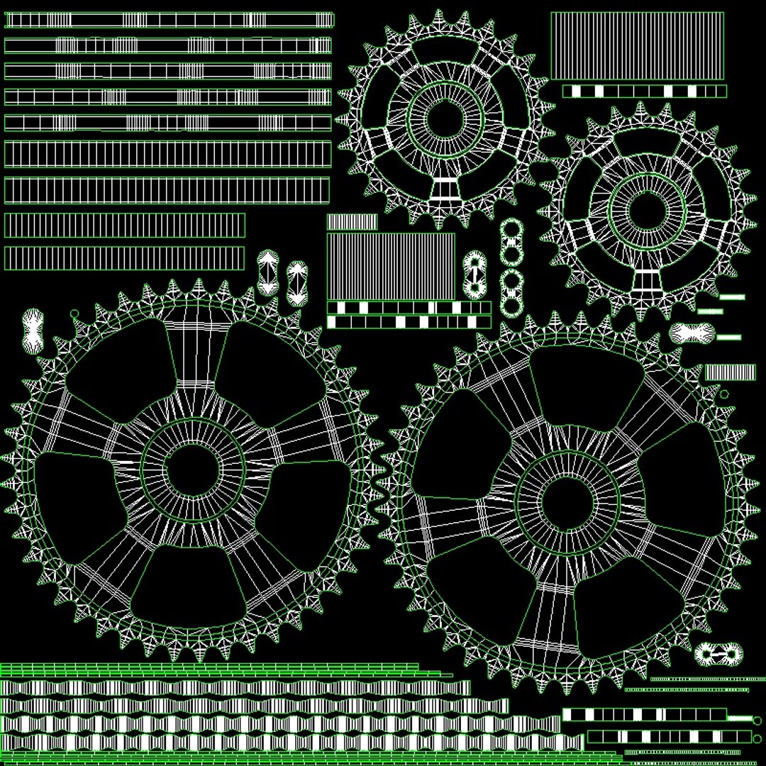 3D Chain Gear Model - TurboSquid 1891824
