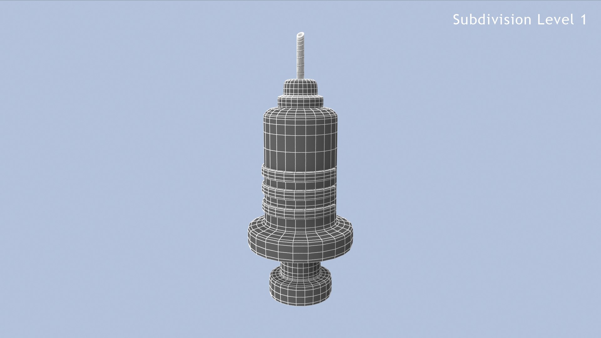 3D Medical Syringe Health Care Cartoon Style - TurboSquid 2101282