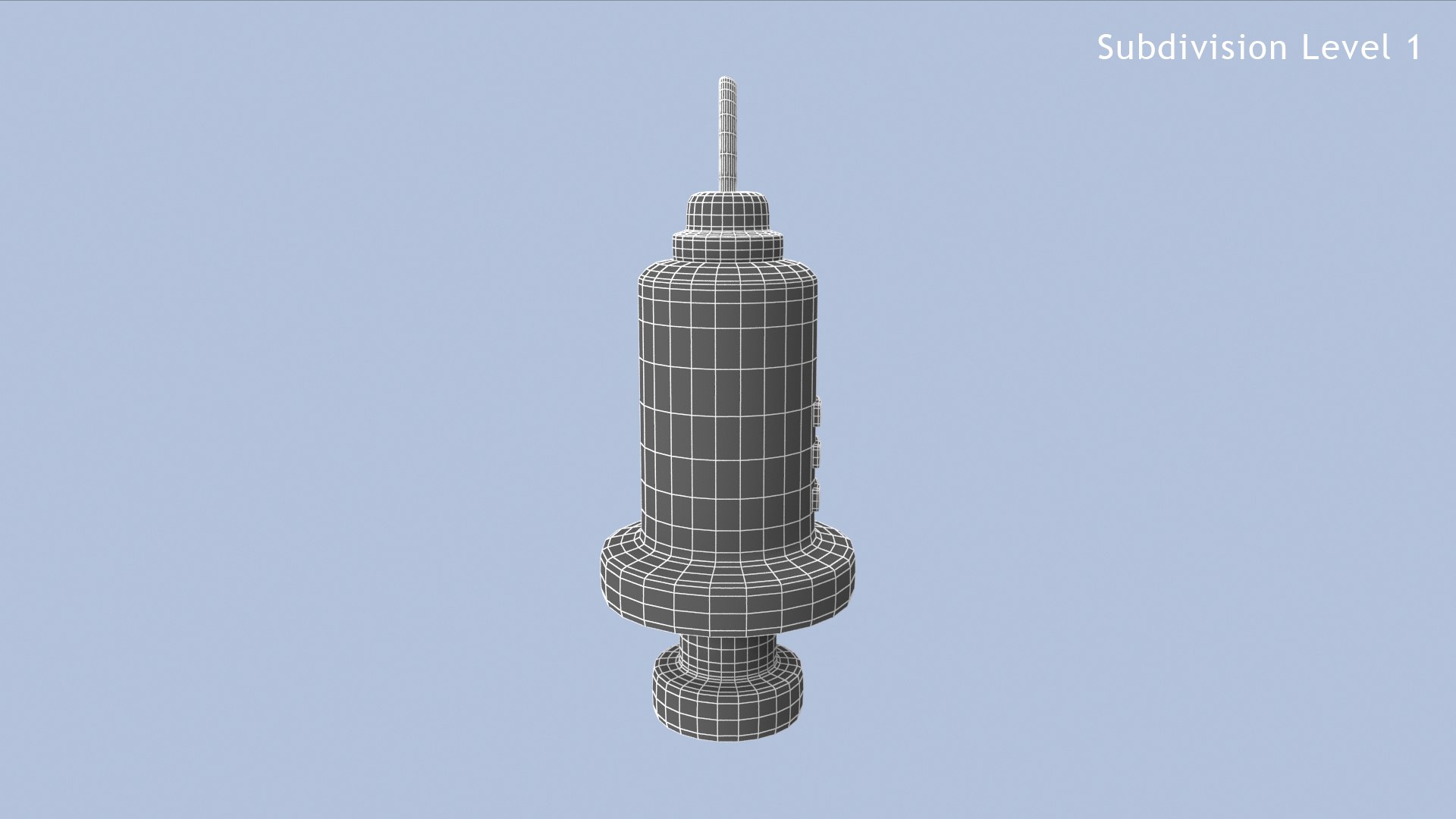 3D Medical Syringe Health Care Cartoon Style - TurboSquid 2101282