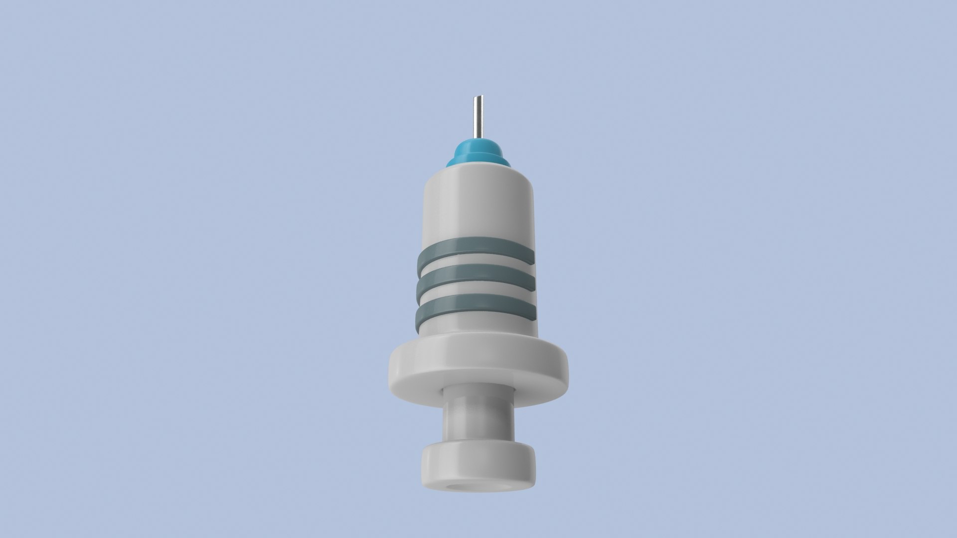3D Medical Syringe Health Care Cartoon Style - TurboSquid 2101282