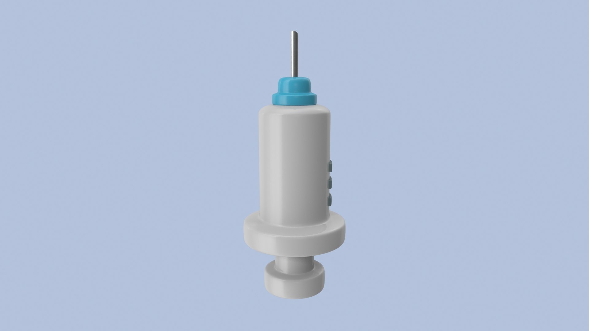 3D Medical Syringe Health Care Cartoon Style - TurboSquid 2101282