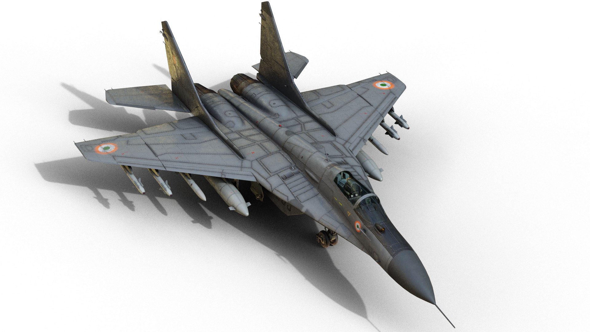 Mikoyan-Gurevich MiG-29K Mig29K Shipboard Aircraft 3D - TurboSquid 2399225