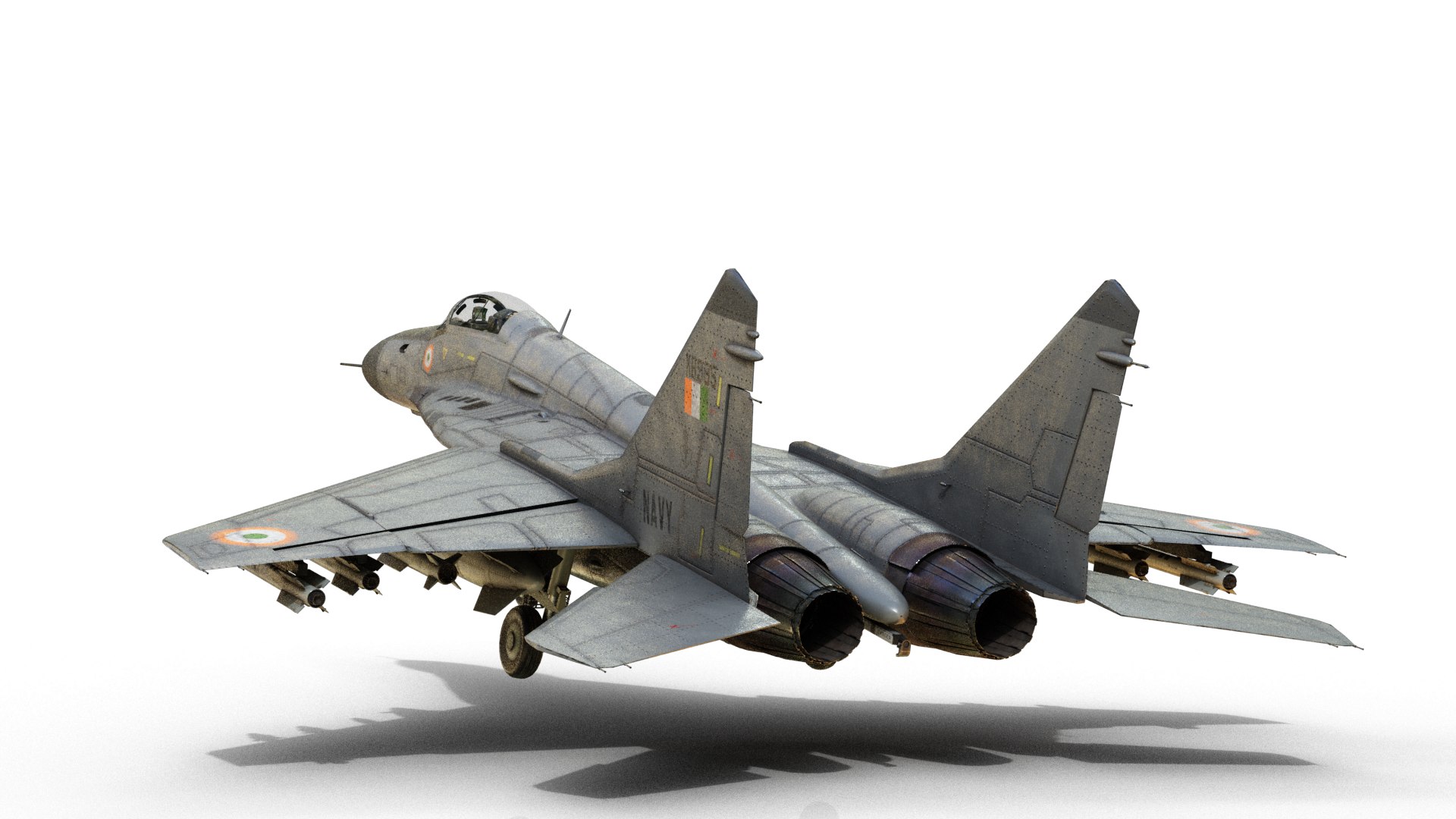 Mikoyan-Gurevich MiG-29K Mig29K Shipboard Aircraft 3D - TurboSquid 2399225