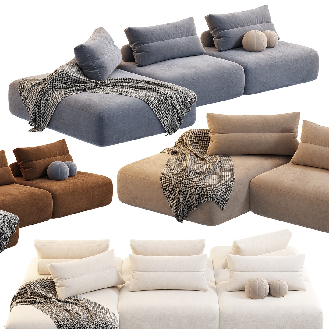 3D Saba Italia MY TAOS MODULAR Sofa Model - TurboSquid 2059658