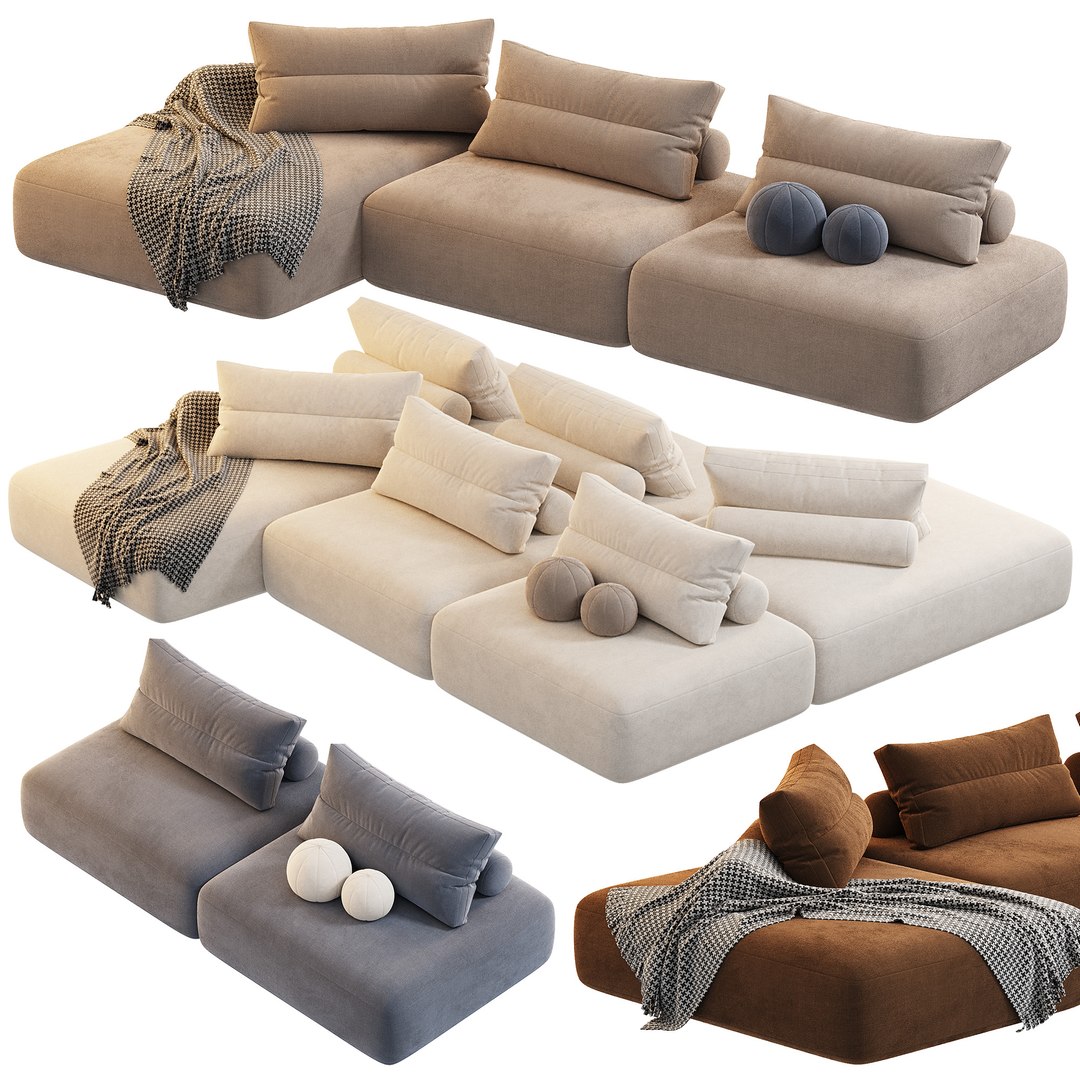 3D Saba Italia MY TAOS MODULAR Sofa Model - TurboSquid 2059658