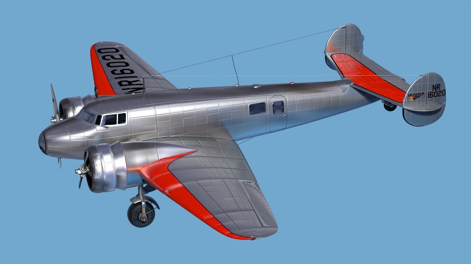 3D Amelia Earhart Lockheed Electra Model - TurboSquid 1934544