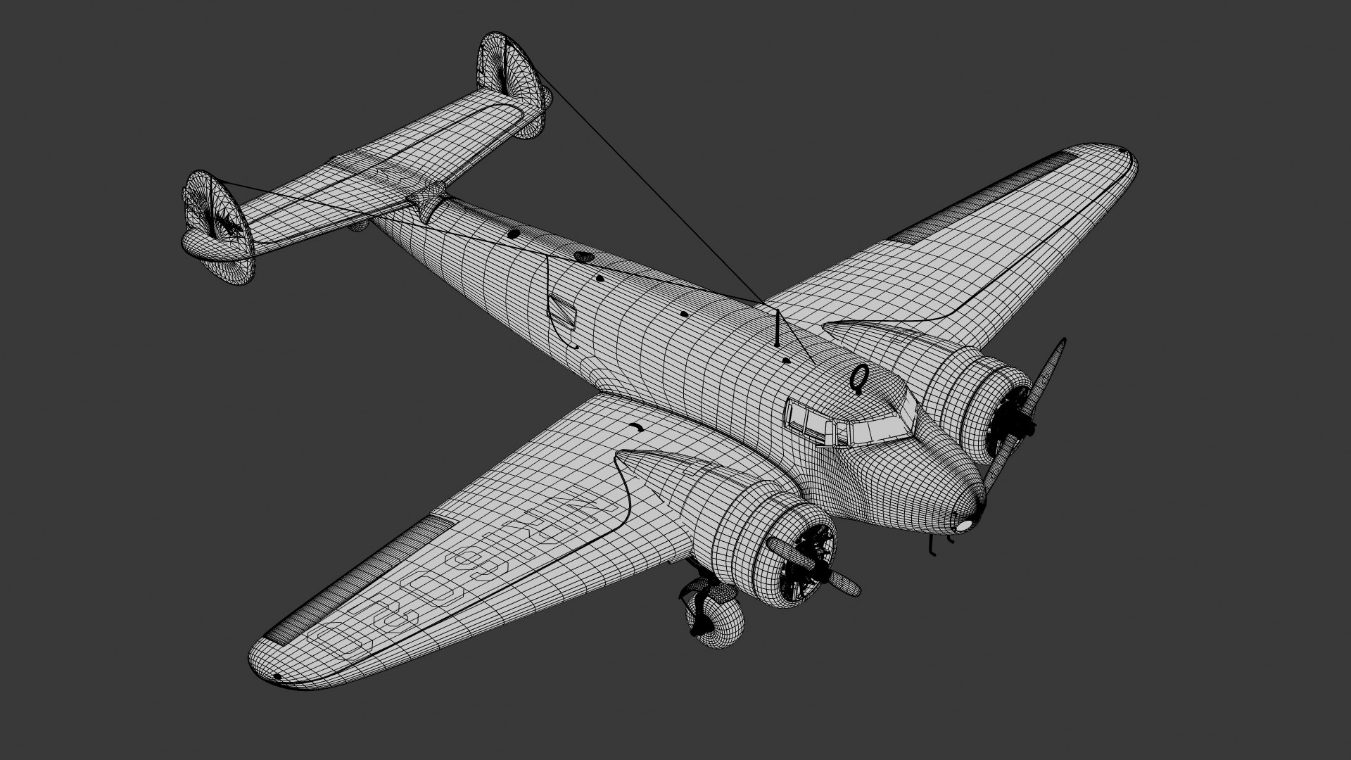 3D Amelia Earhart Lockheed Electra model - TurboSquid 1934544
