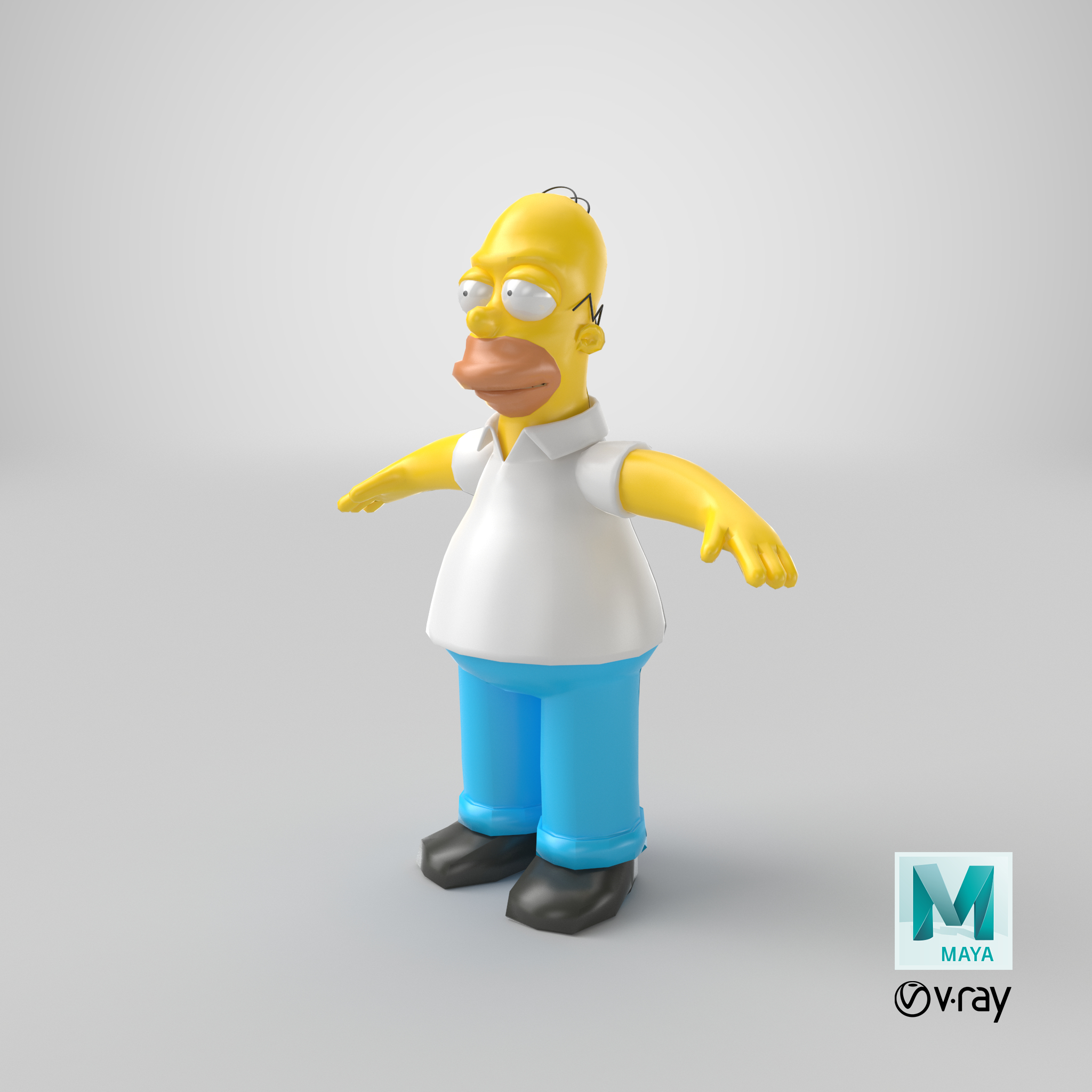 Homer simpson character 3D model - TurboSquid 1562111