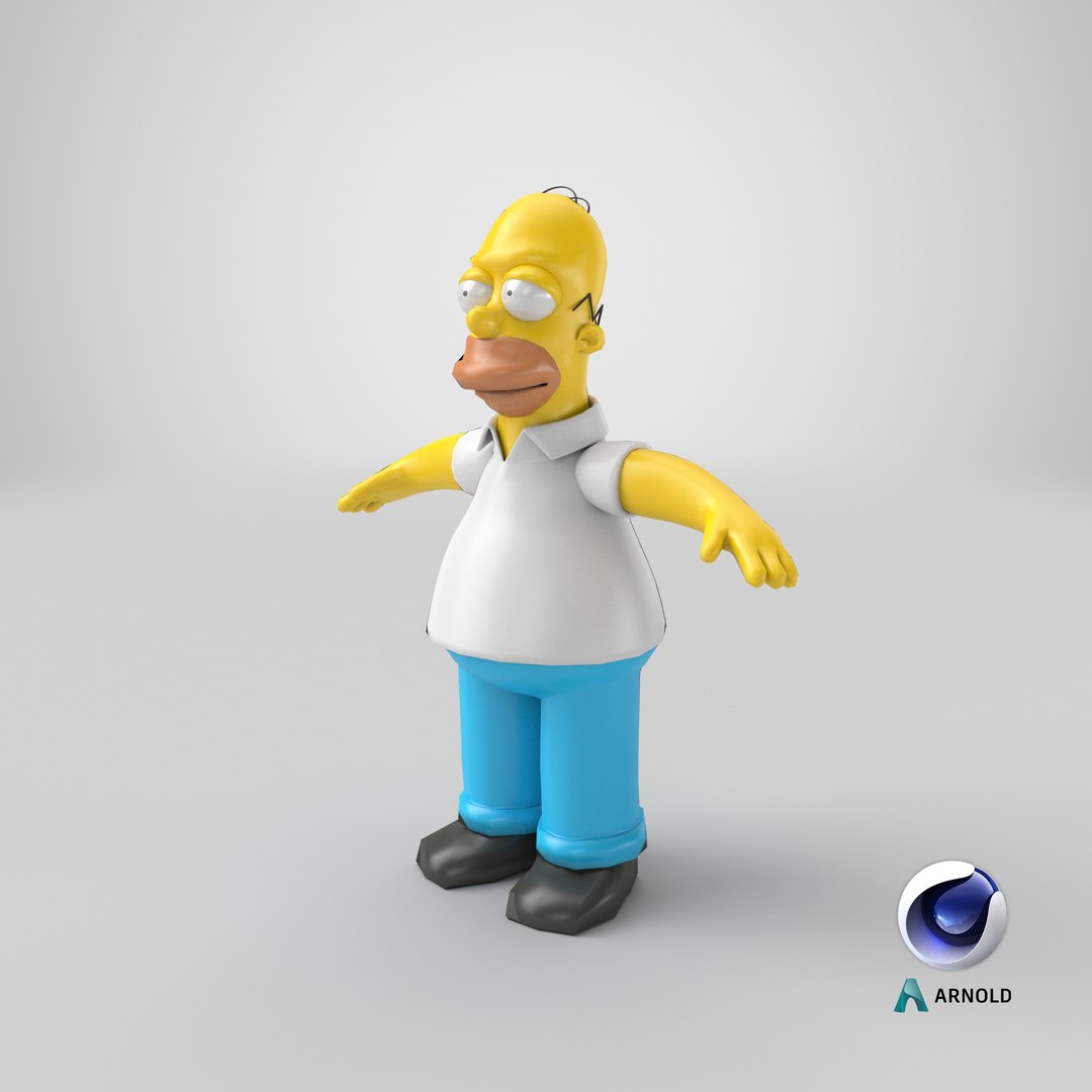 Homer Simpson Character 3D Model - TurboSquid 1562111