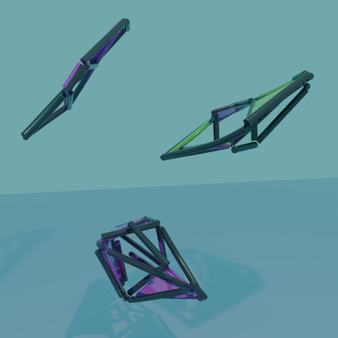 3D Three Abstract Magical Broken Artifacts Model - TurboSquid 2432626