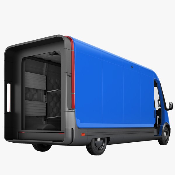 3D model Generic Electric Delivery Van 08 - TurboSquid 2000060