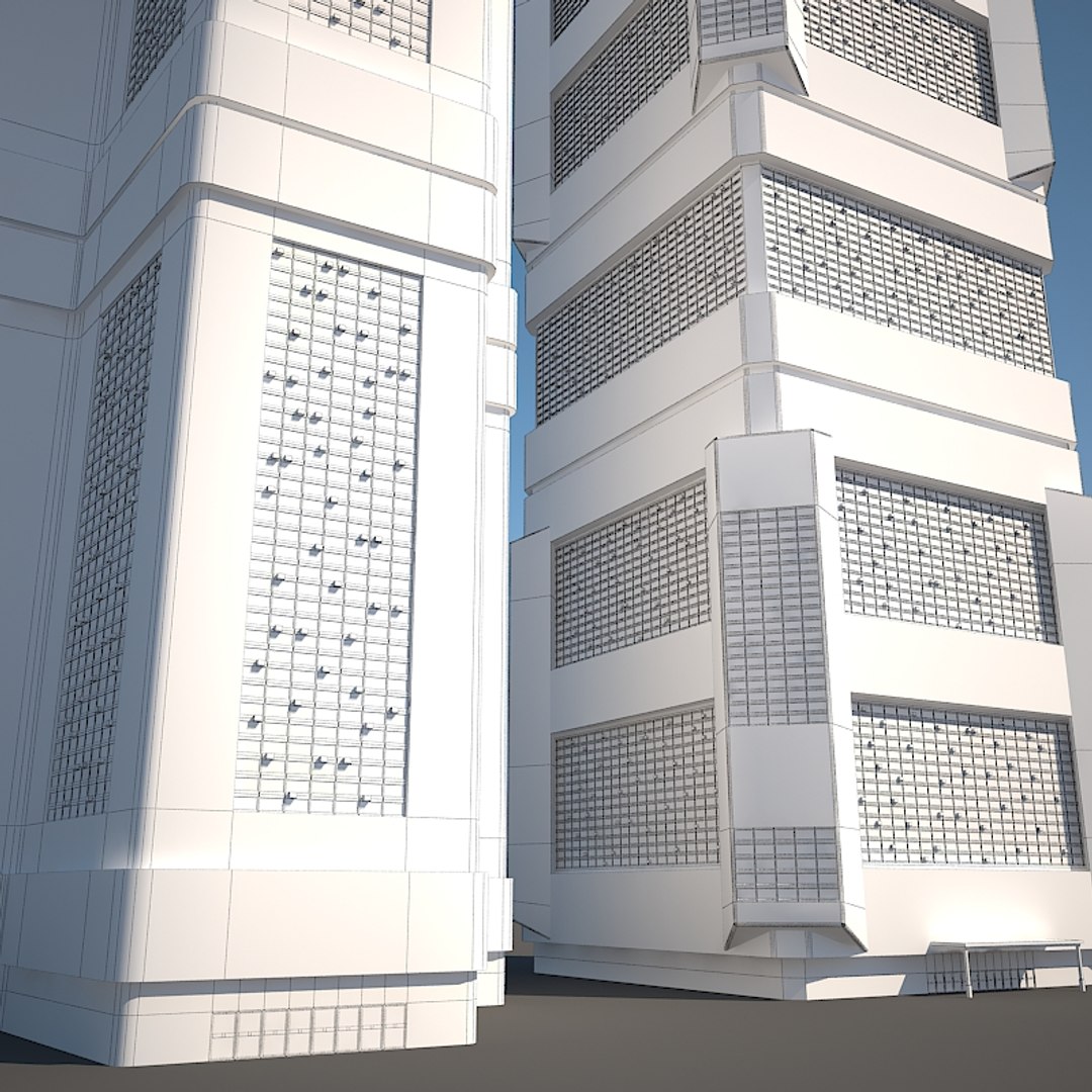 3d futuristic towers mega