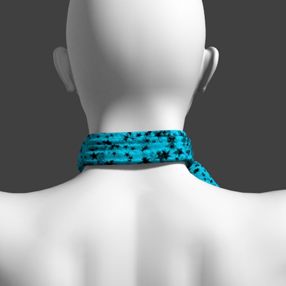 Scarf Neck 3d Obj