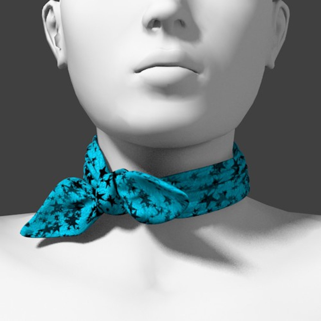 Scarf Neck 3d Obj