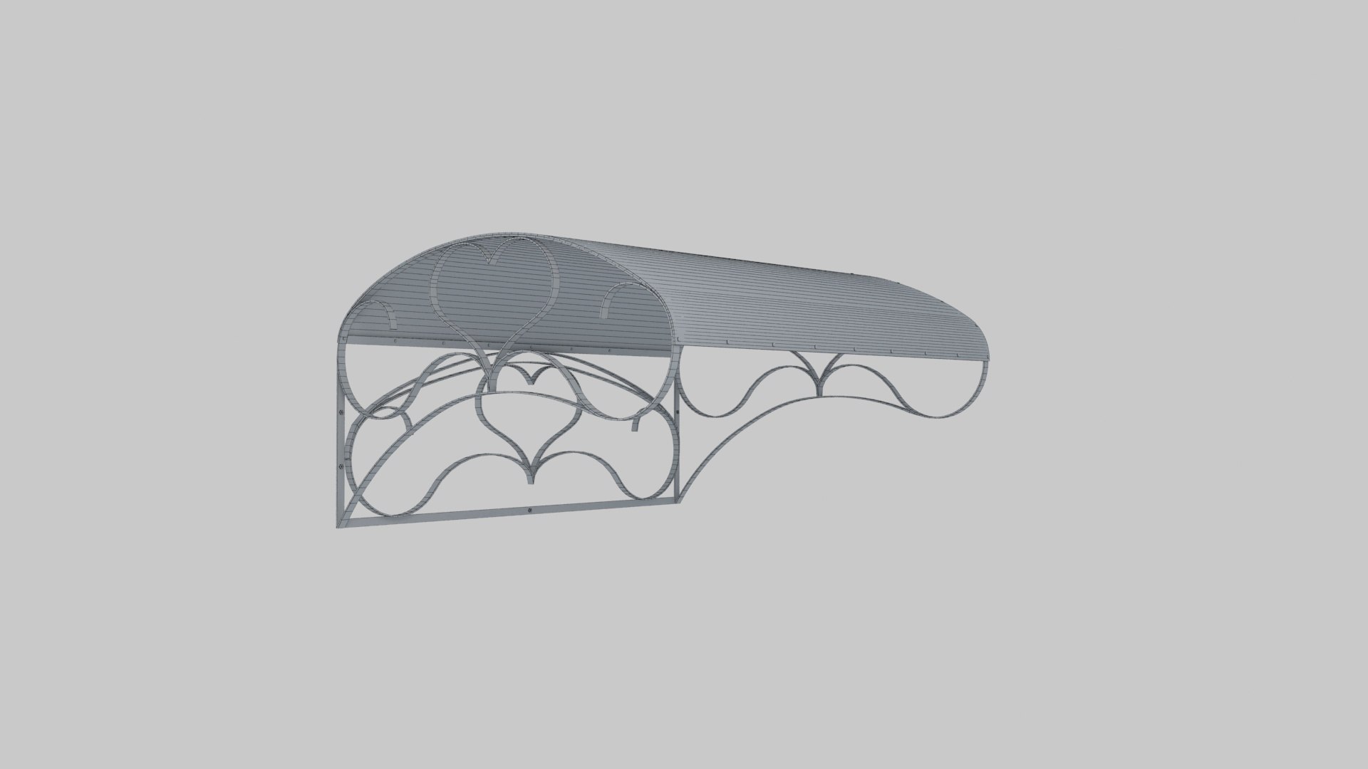 3D Wrought Iron Canopy 1 - TurboSquid 1647233