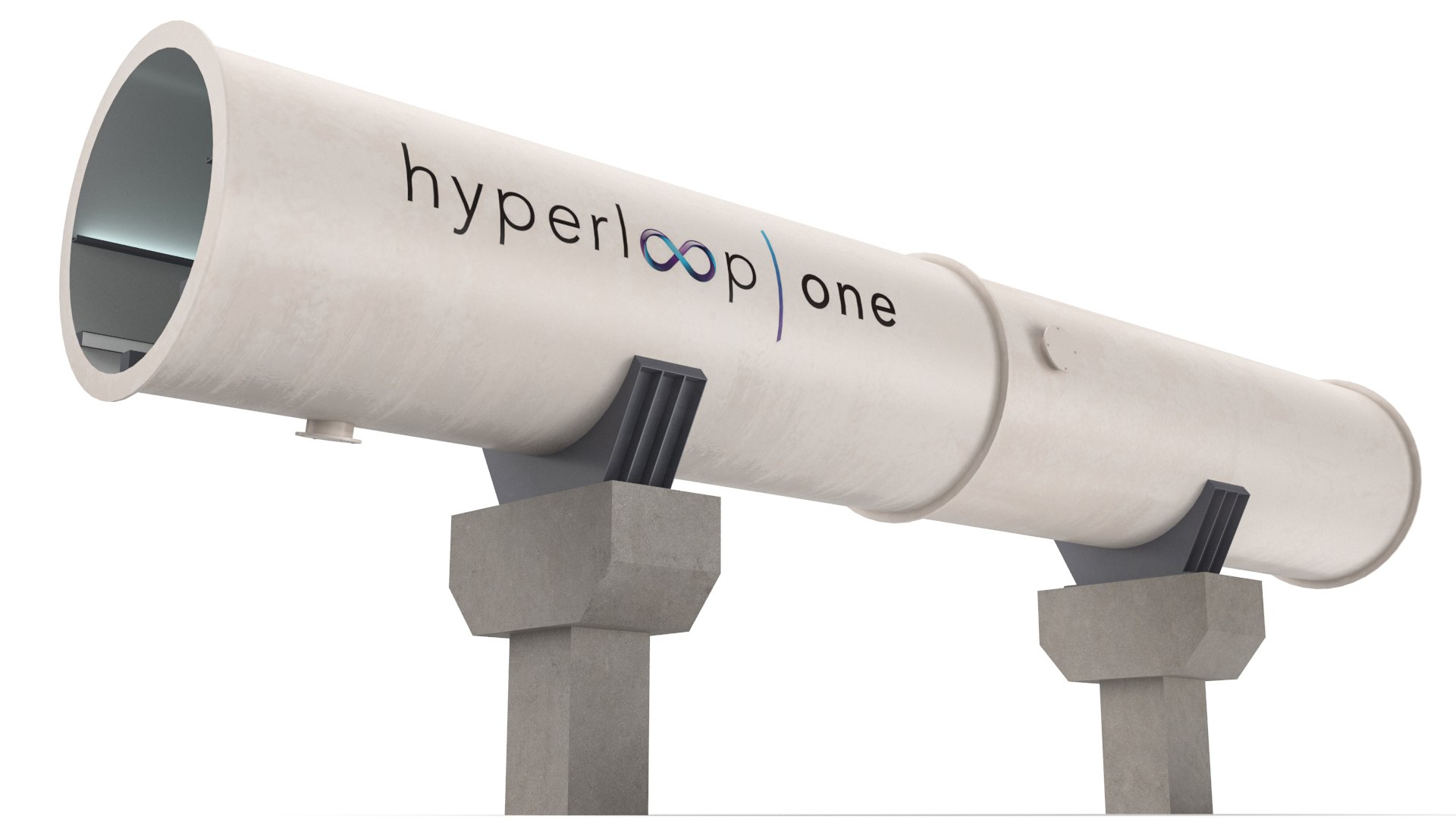 Hyperloop train tube 3D model - TurboSquid 1448011